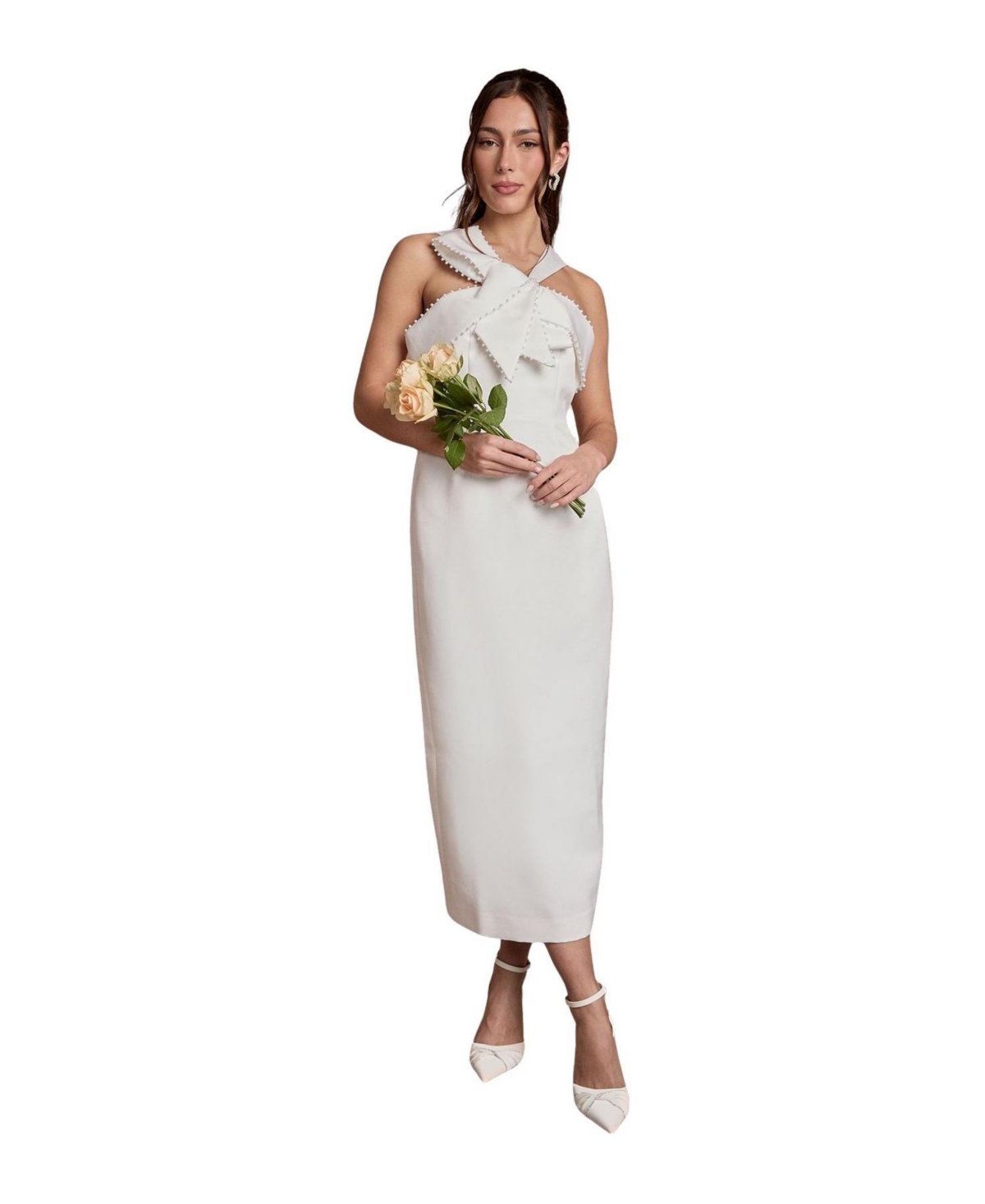 Click here for Coast Womens Halter Neck Wedding Dress - Ivory prices