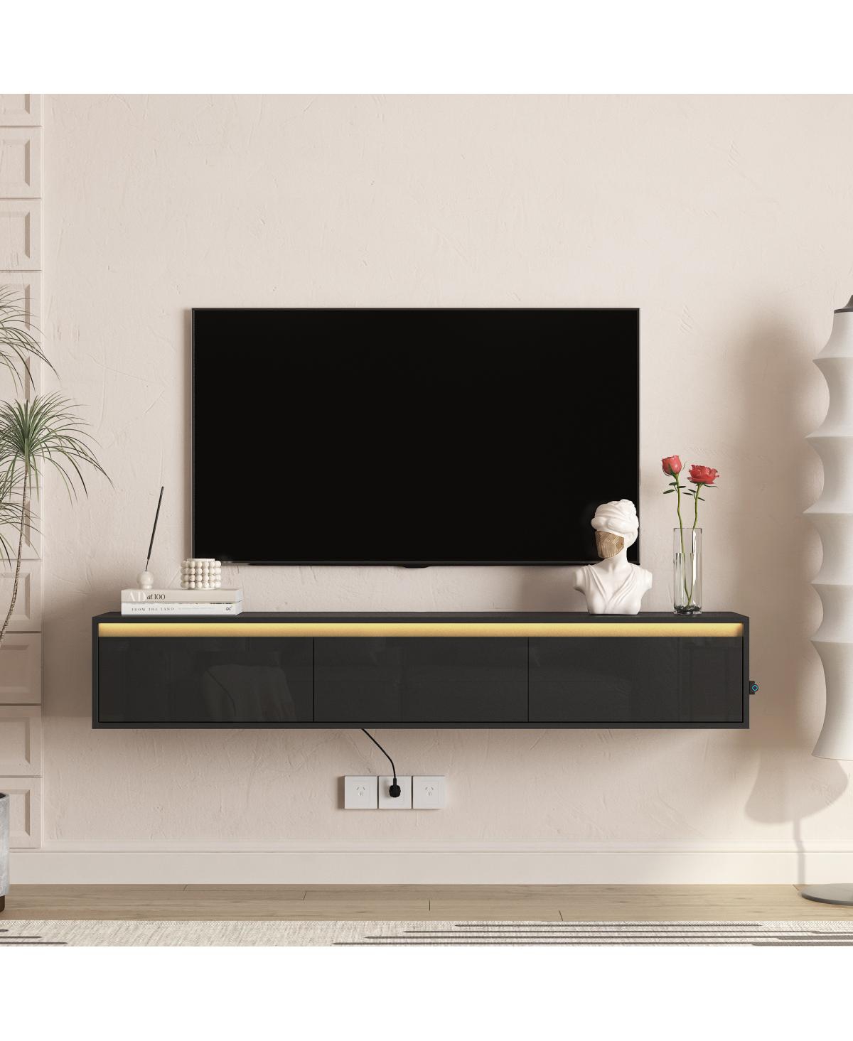 Click here for Streamdale Furniture High-Gloss Wall-Mounted Tv Ca... prices