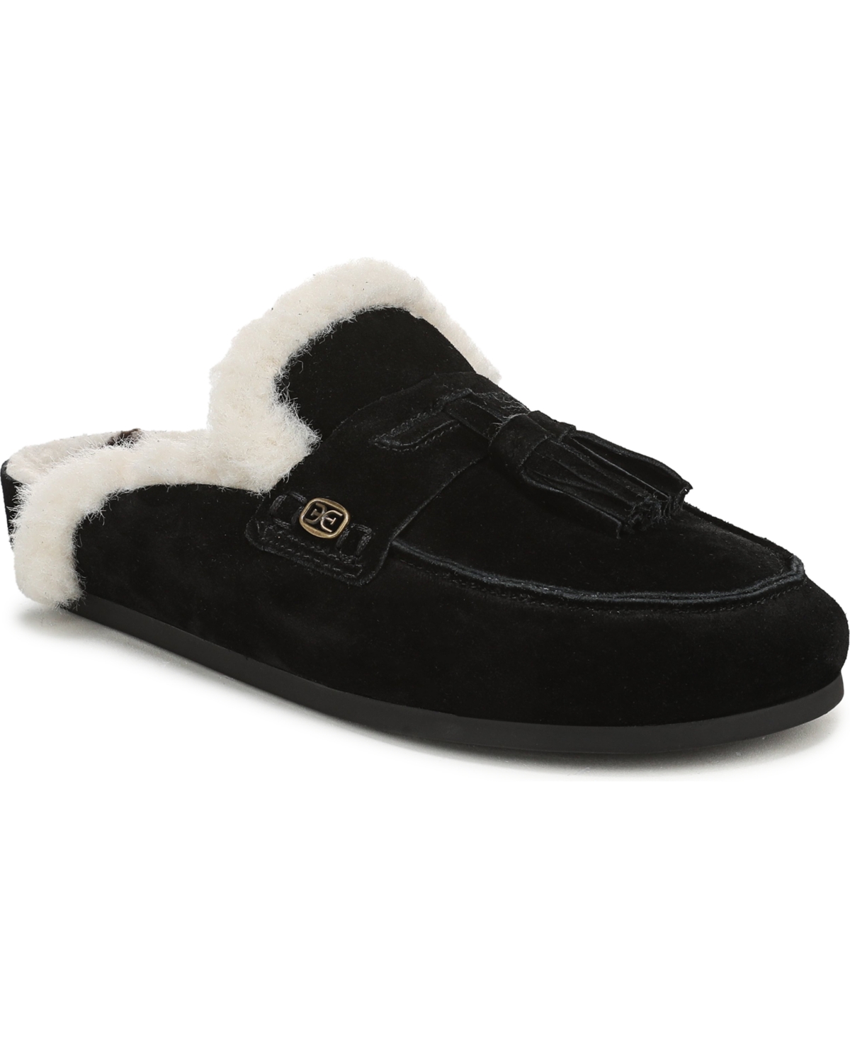Click here for Sam Edelman Womens Astrid Cozy Slip-On Flats - Bla... prices