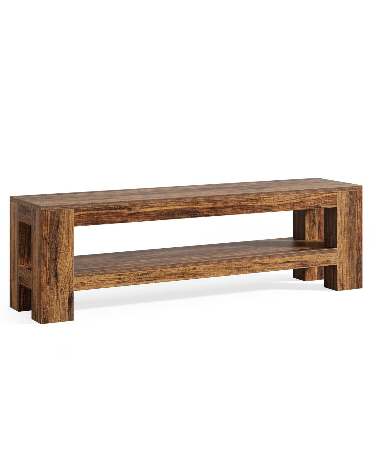 Click here for Slickblue Farmhouse Entryway Bench with Wooden Sho... prices