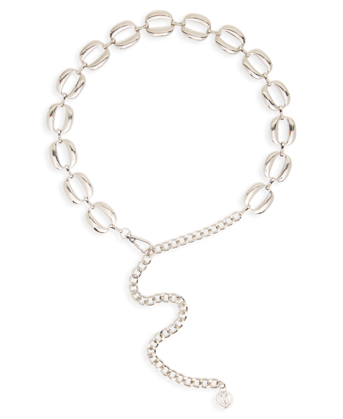 Click here for Steve Madden Puffed Oval Chain Belt - Silver prices