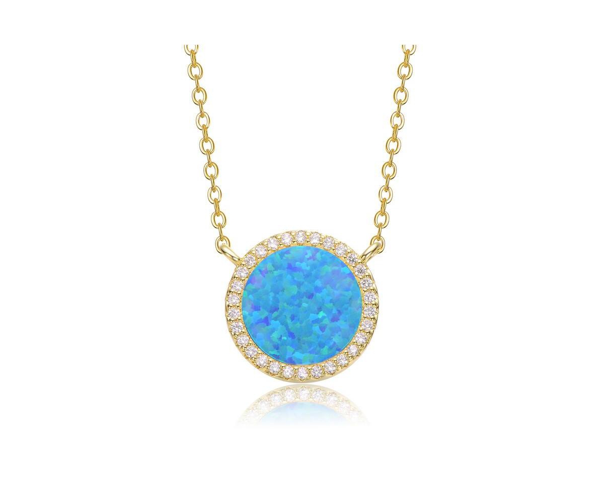 Click here for Rachel Glauber 14K Gold Plated Sparkling Oval Opal... prices