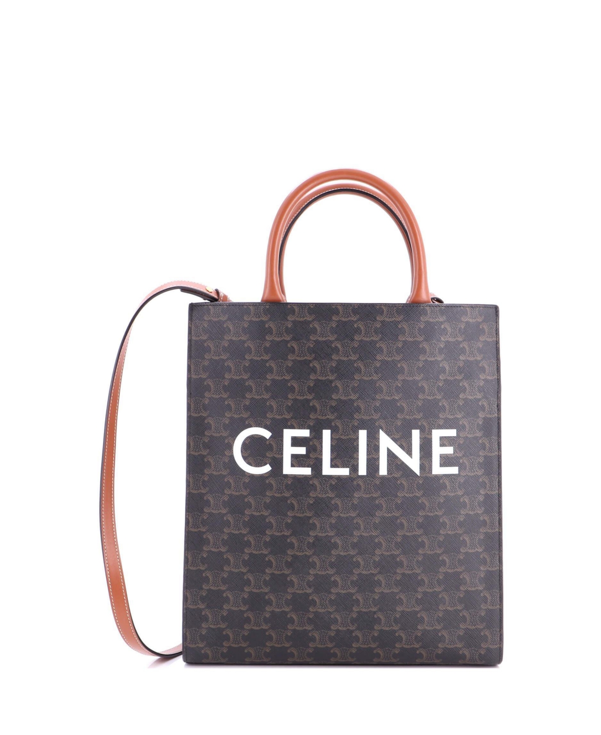 Click here for Pre-Owned Celine Small Vertical Cabas Tote Triomph... prices