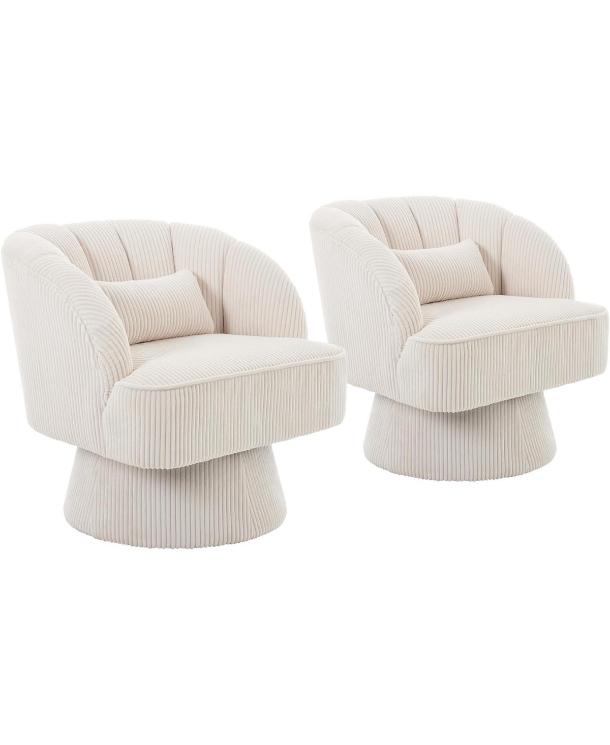 Click here for gaomon Ultra-Plush Swivel Accent Chair 360 Barrel... prices