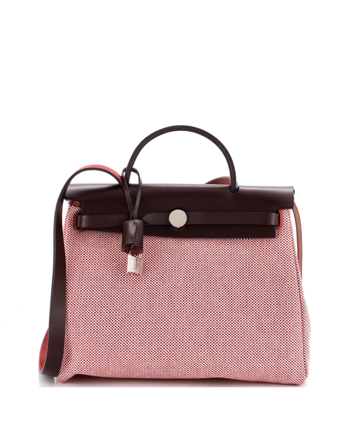Click here for Pre-Owned HERMES 31 Herbag Zip Criss Viking Toile... prices
