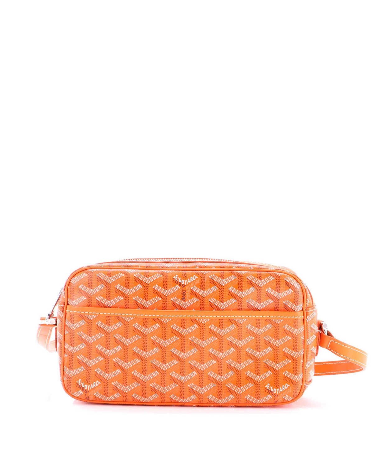 Click here for Pre-Owned Goyard Cap Vert Bag Coated Canvas - Oran... prices
