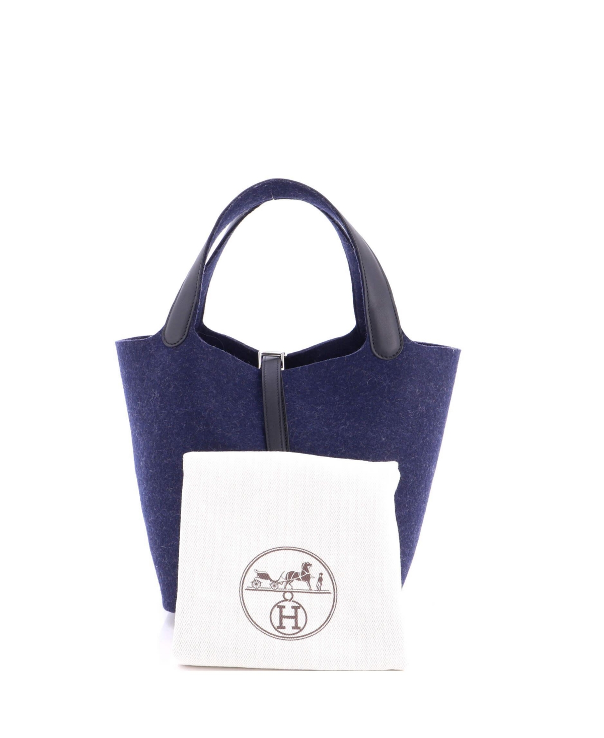 Click here for Pre-Owned HERMES Mm Picotin Lock Bag Felt with Lea... prices