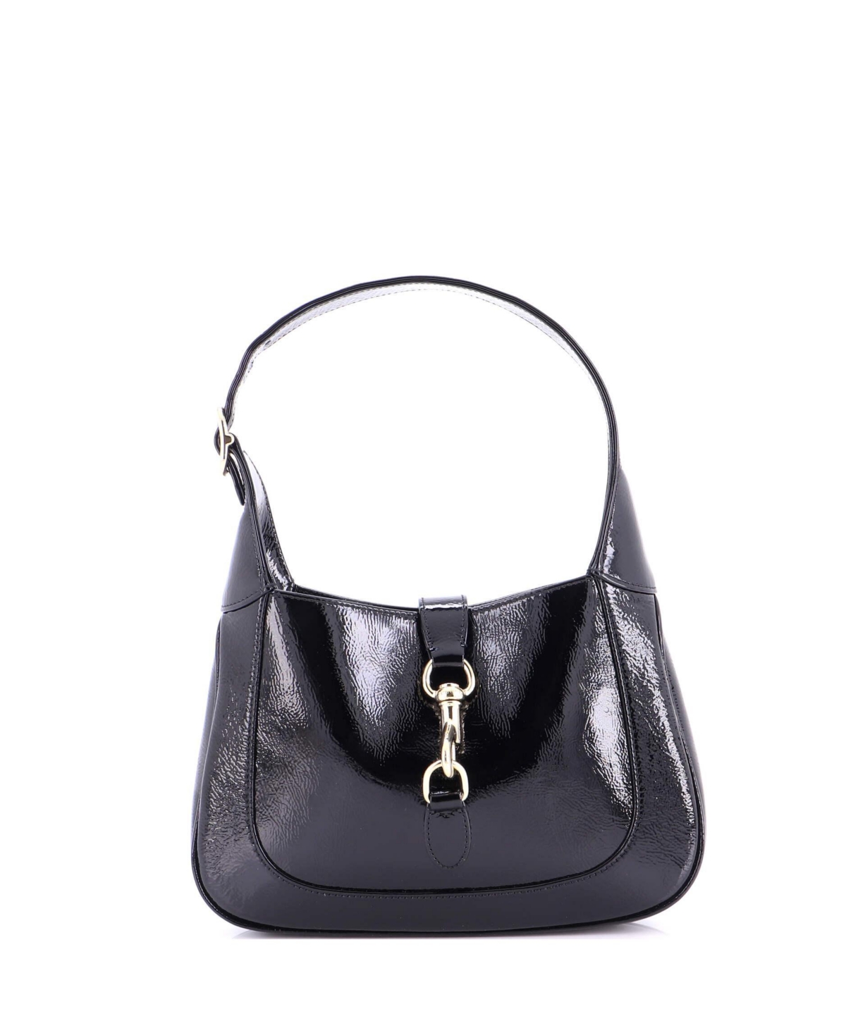 Click here for Pre-Owned Gucci Small Jackie 1961 Hobo Patent - Bl... prices
