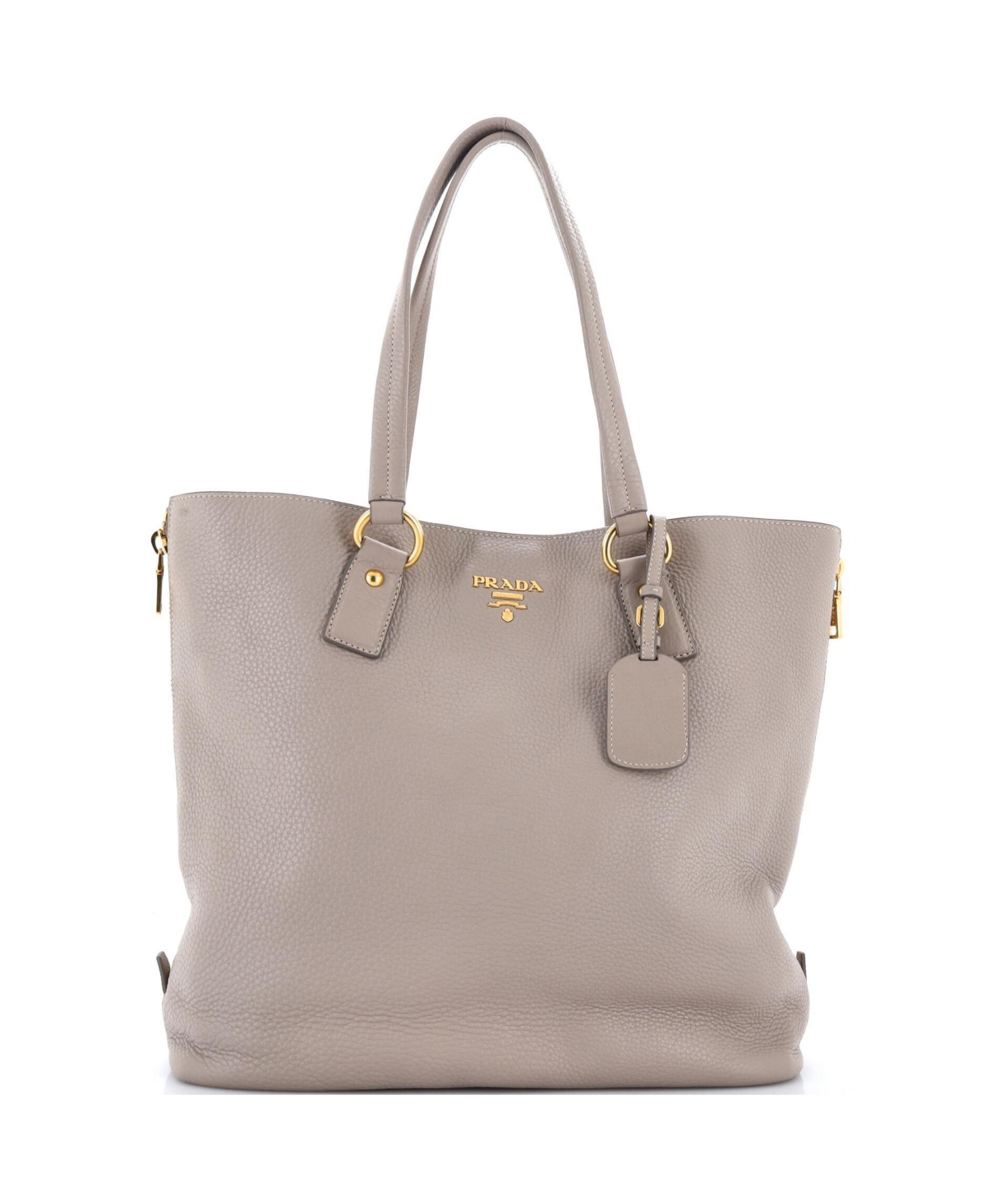Click here for Pre-Owned Prada Large Side Zip Shopper Tote Vitell... prices
