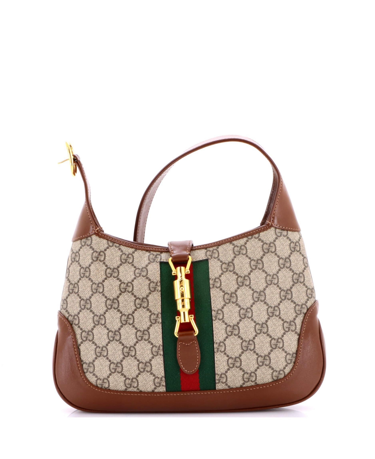 Click here for Pre-Owned Gucci Small Jackie 1961 Hobo Gg Coated C... prices
