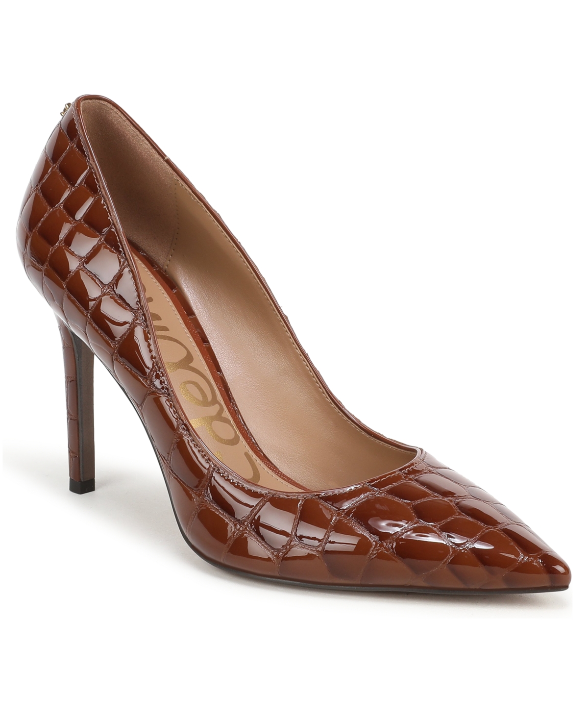 Click here for Sam Edelman Womens Hazel Pumps - Caramel Croco Lea... prices