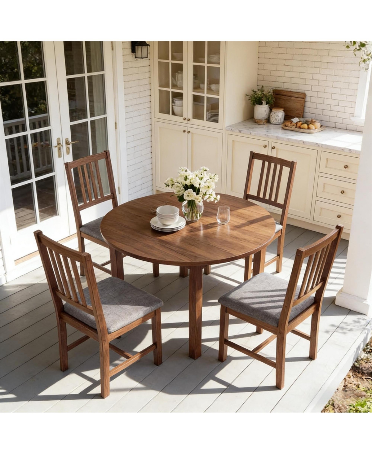Click here for Clihome Set of 4 Modern Dining Chairs - Upholstere... prices