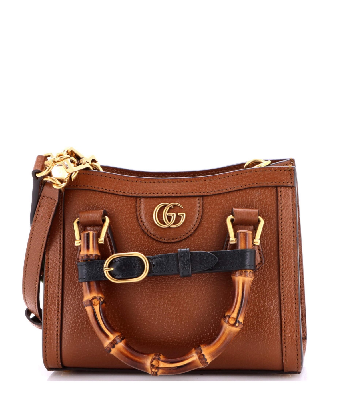 Click here for Pre-Owned Gucci Mini Diana Nm Bamboo Handle Tote L... prices
