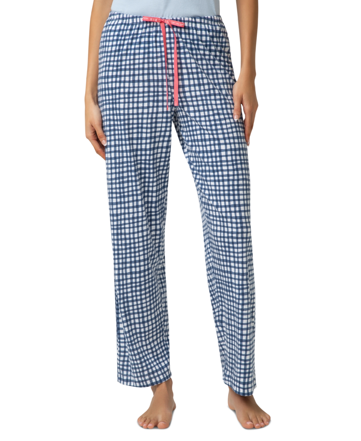 Click here for Hue Womens Good Time Gingham Pants - Blue Gingham prices