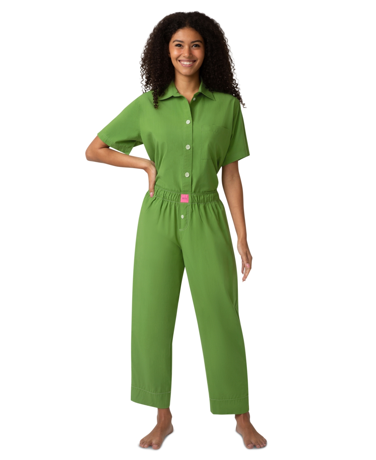 Click here for Hue Womens Poplin Pajama Top - Cactus prices