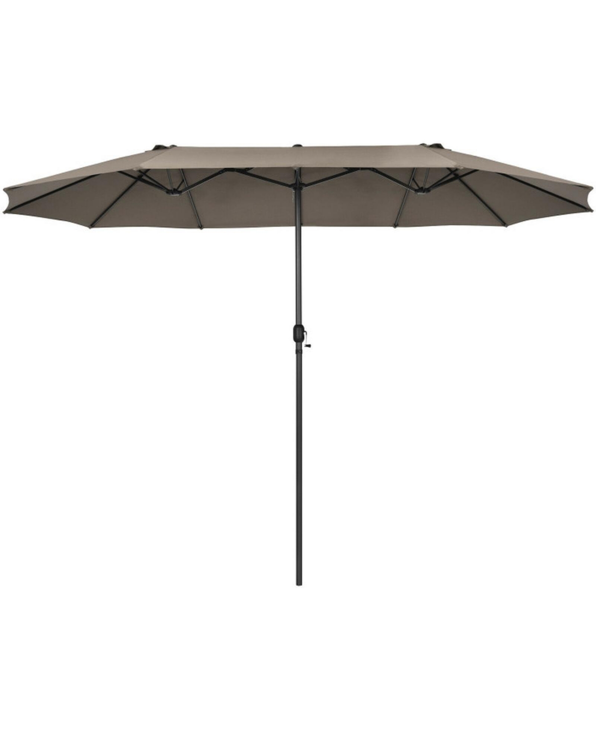 Click here for Sugift 15 Feet Double-Sided Patio Umbrella with Ha... prices