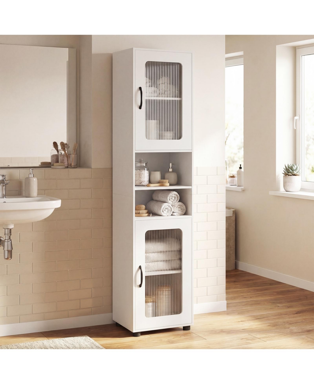 Click here for Costway Bathroom Cabinet  Slim Floor Storage Cabin... prices