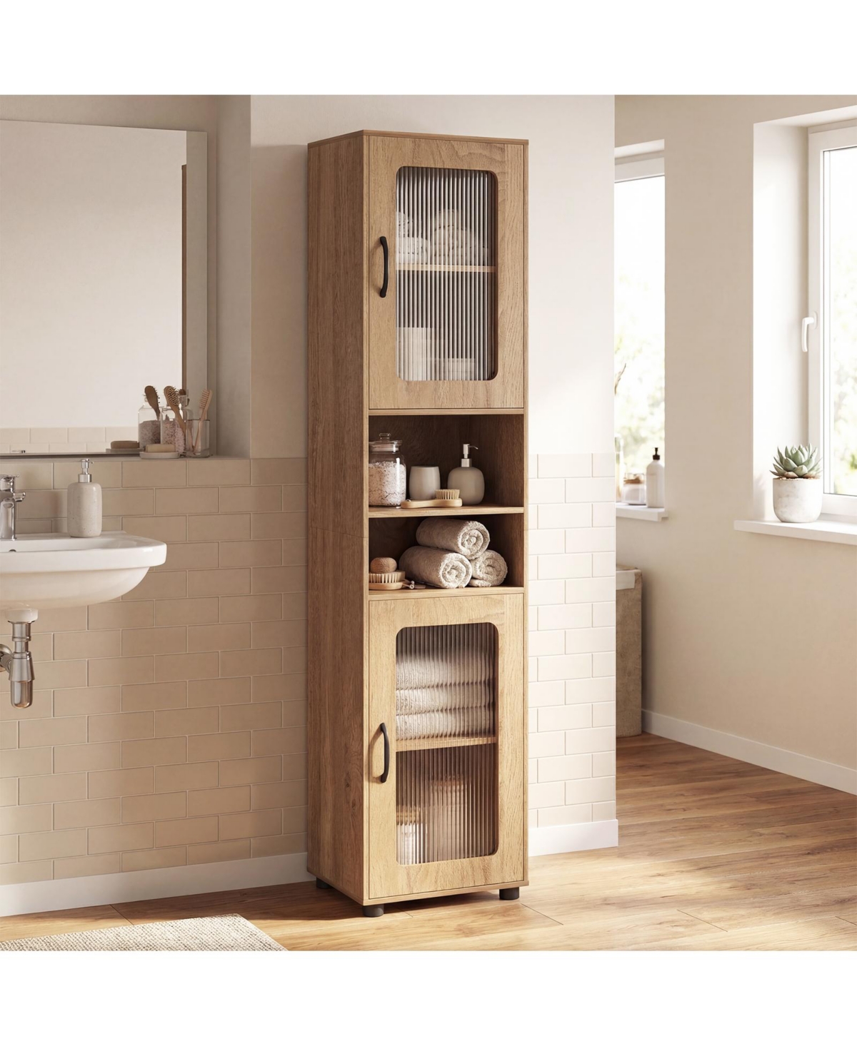 Click here for Costway Bathroom Cabinet  Slim Floor Storage Cabin... prices