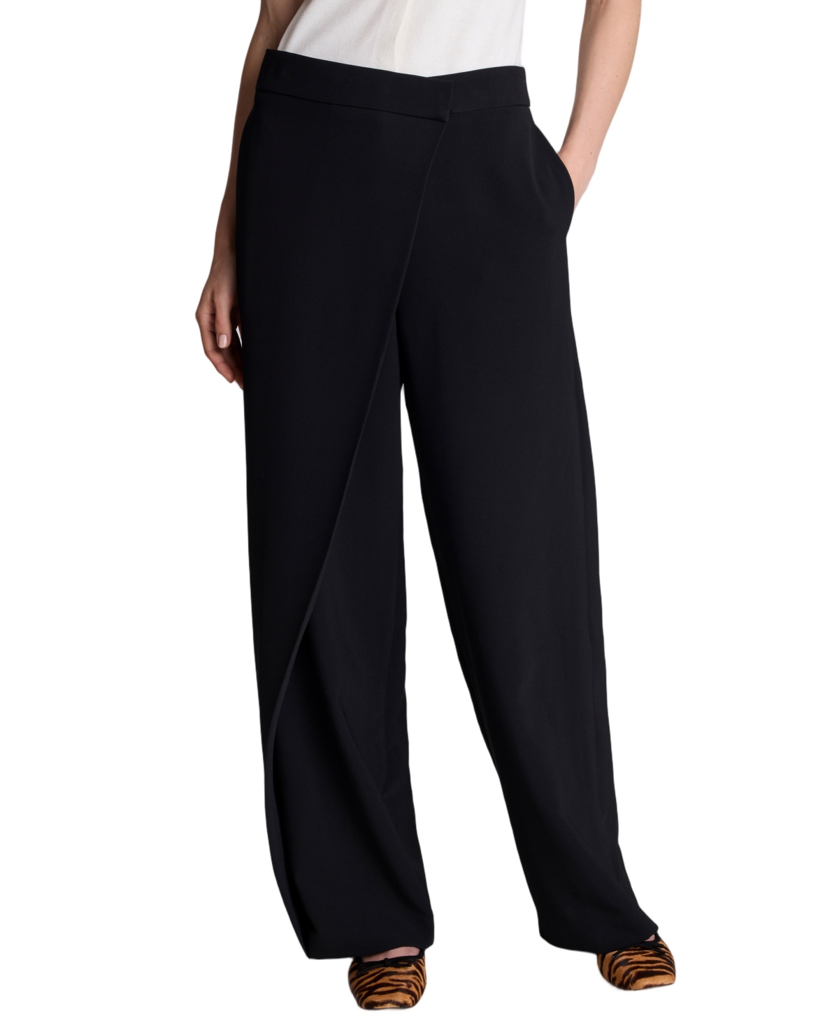 Click here for Kenneth Cole Womens High-Rise Asymmetric Crossover... prices