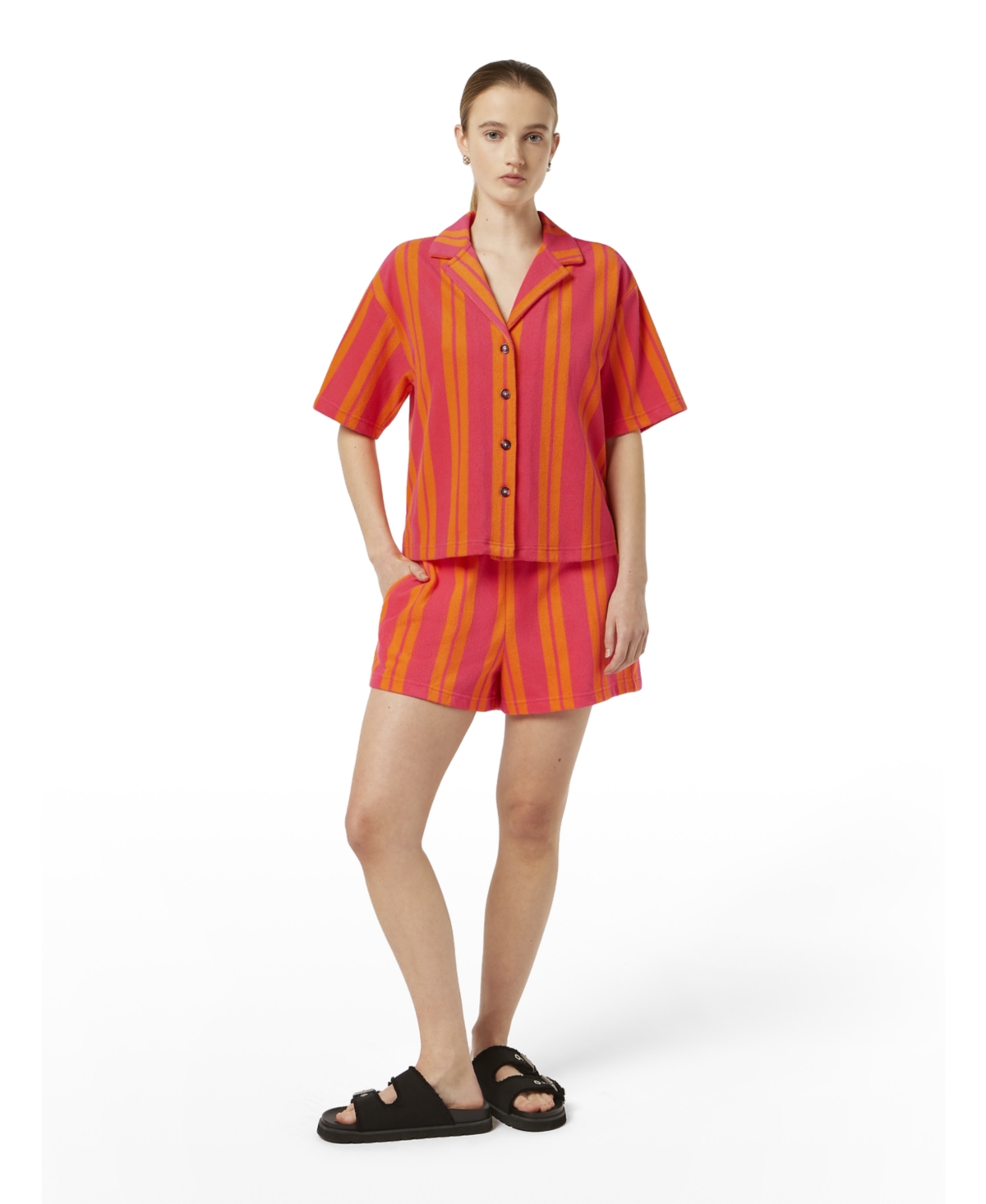 Click here for Scotch & Soda Womens Towelling Shorts - Electric p... prices