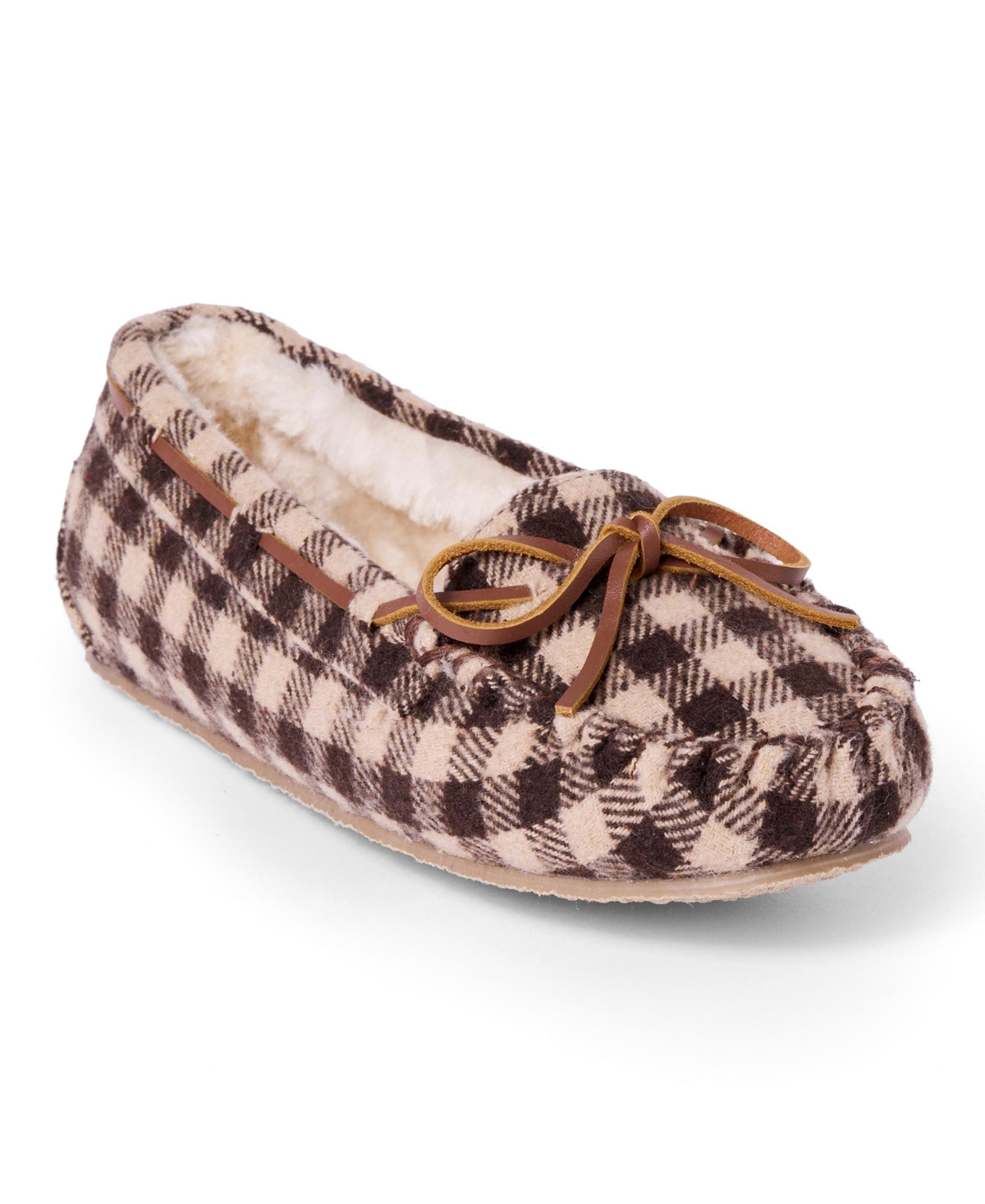 Click here for Minnetonka Womens Cally Patterned Slippers - Brown... prices
