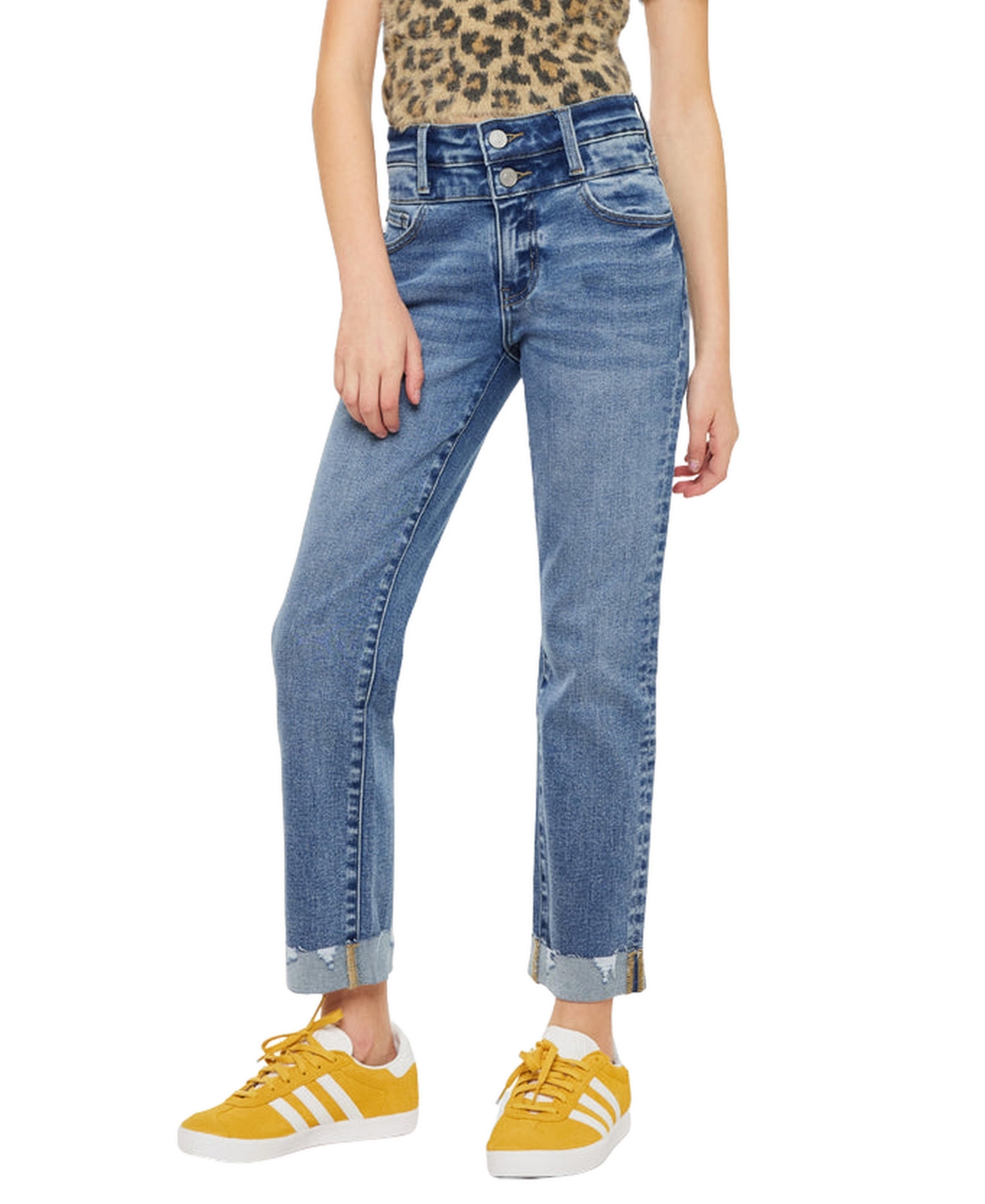 Click here for KanCan Big Girls Kate High Rise Slim Straight Jean... prices