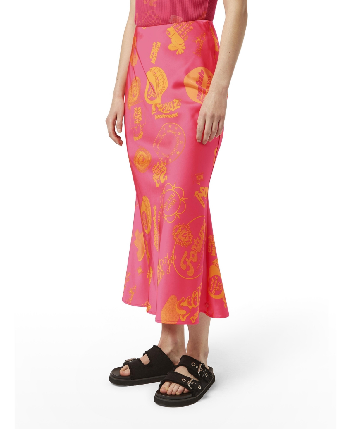 Click here for Scotch & Soda Womens Satin Midi Skirt - Lunar Pier... prices