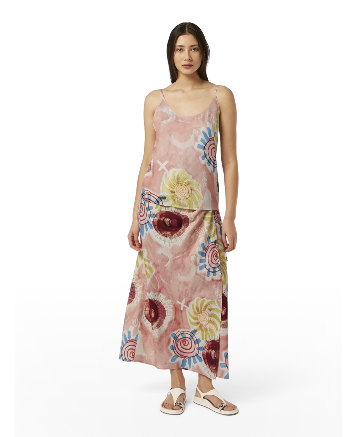 Click here for Scotch & Soda Womens Linen Blend Printed Wrap Skir... prices