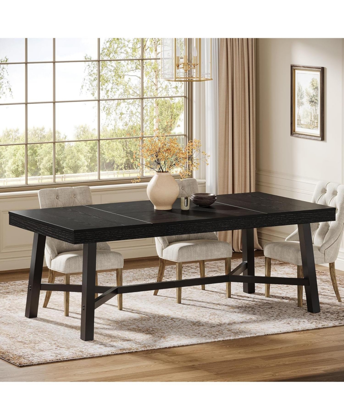 Click here for Tribesigns 70.9-Inch Dining Table for 6-8  Large F... prices