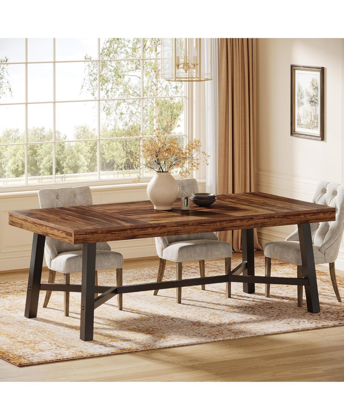 Click here for Tribesigns 70.9-Inch Dining Table for 6-8  Large F... prices