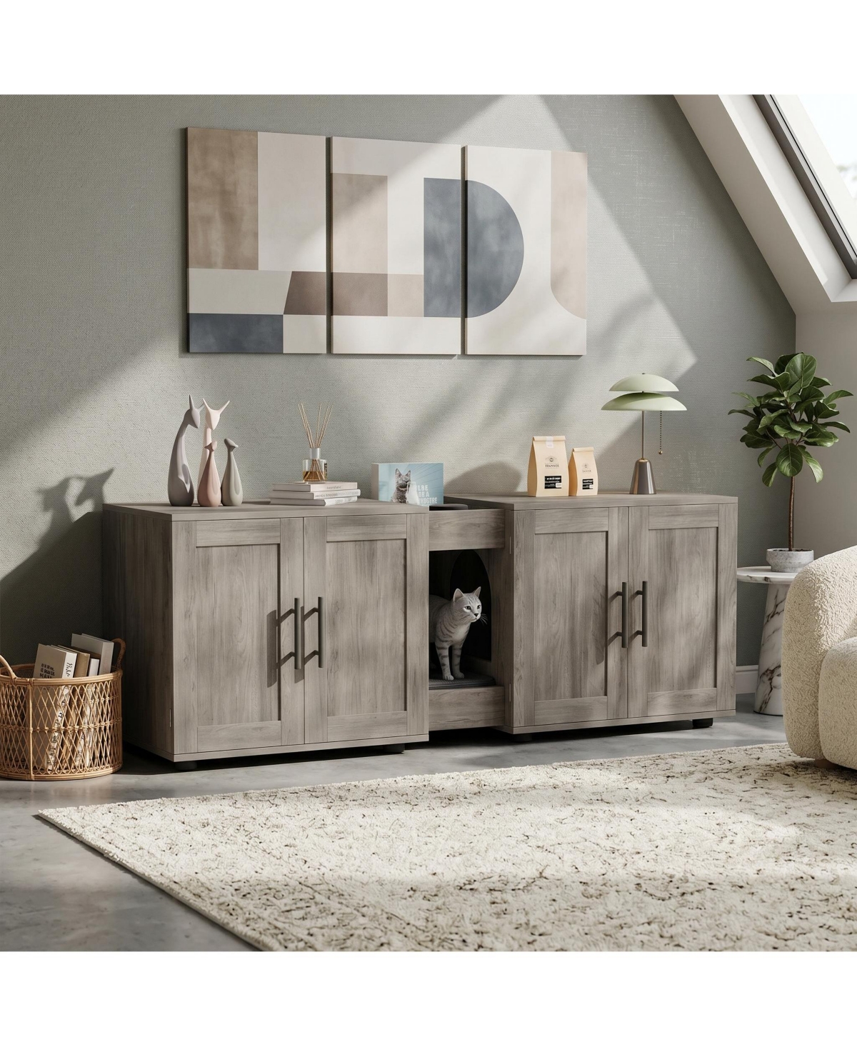 Click here for homfan double cat litter box enclosure with dual c... prices