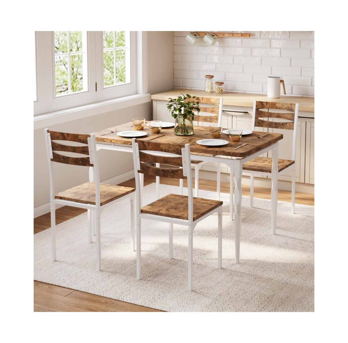 Click here for gaomon 5 Piece Dining Table Set  Industrial Style... prices