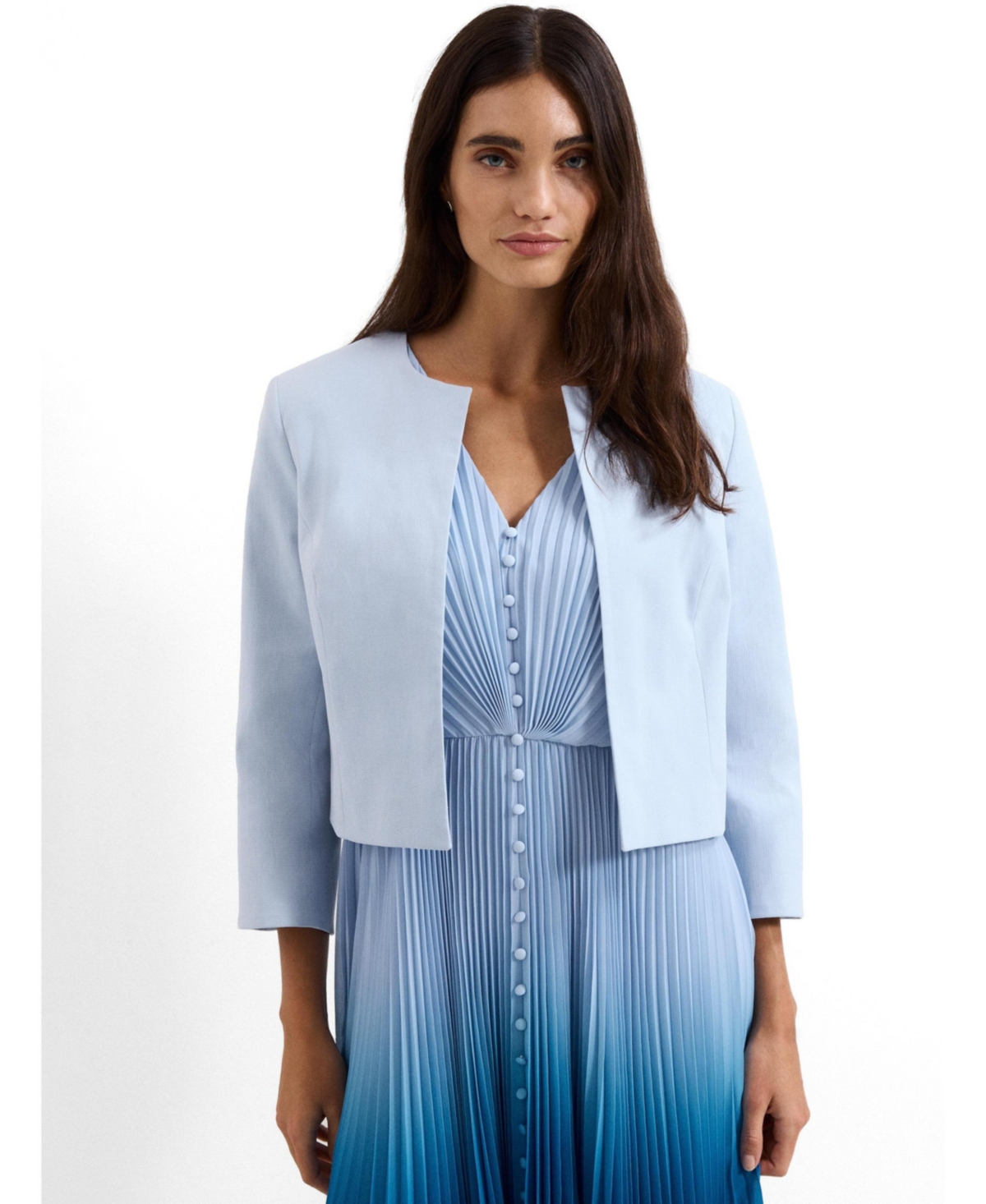 Click here for Phase Eight Womens Elizabeth Cropped Jacket - Pale... prices