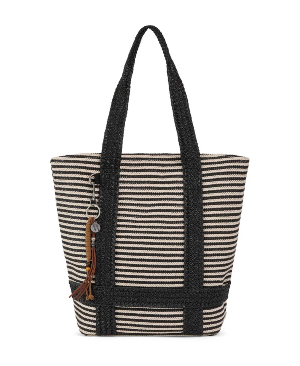 Click here for Wilt Womens Palermo Tote Bag - Black bone stripe prices