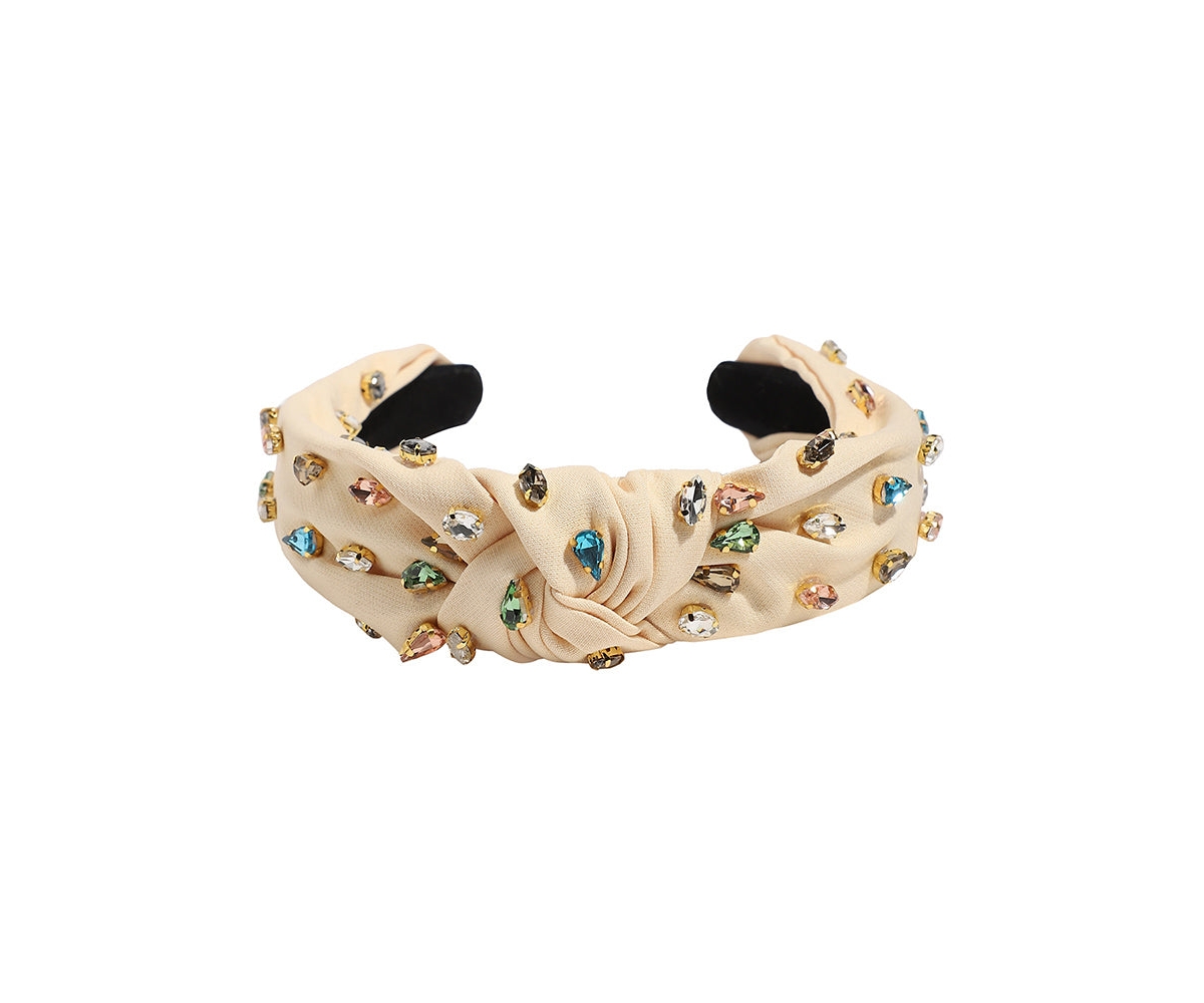 Click here for Sohi Womens Monaco Knot Hairband - Off-white with... prices
