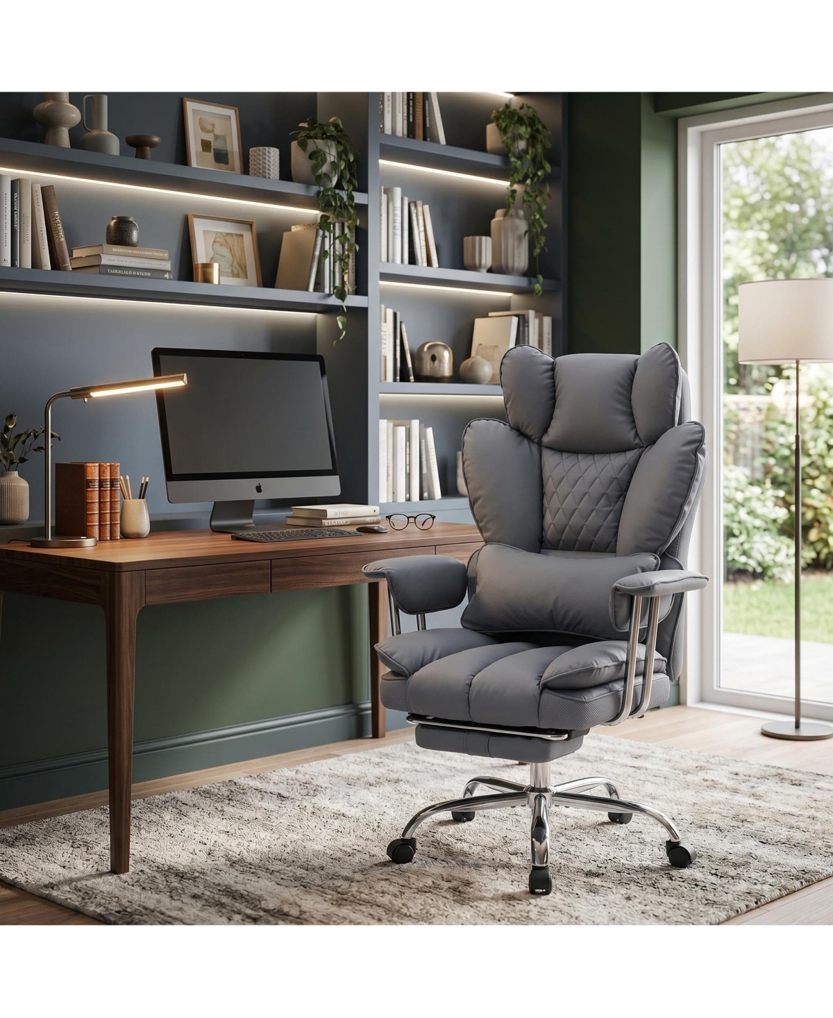 Click here for homfan 350 lb Big and Tall Office Chair with Foot... prices