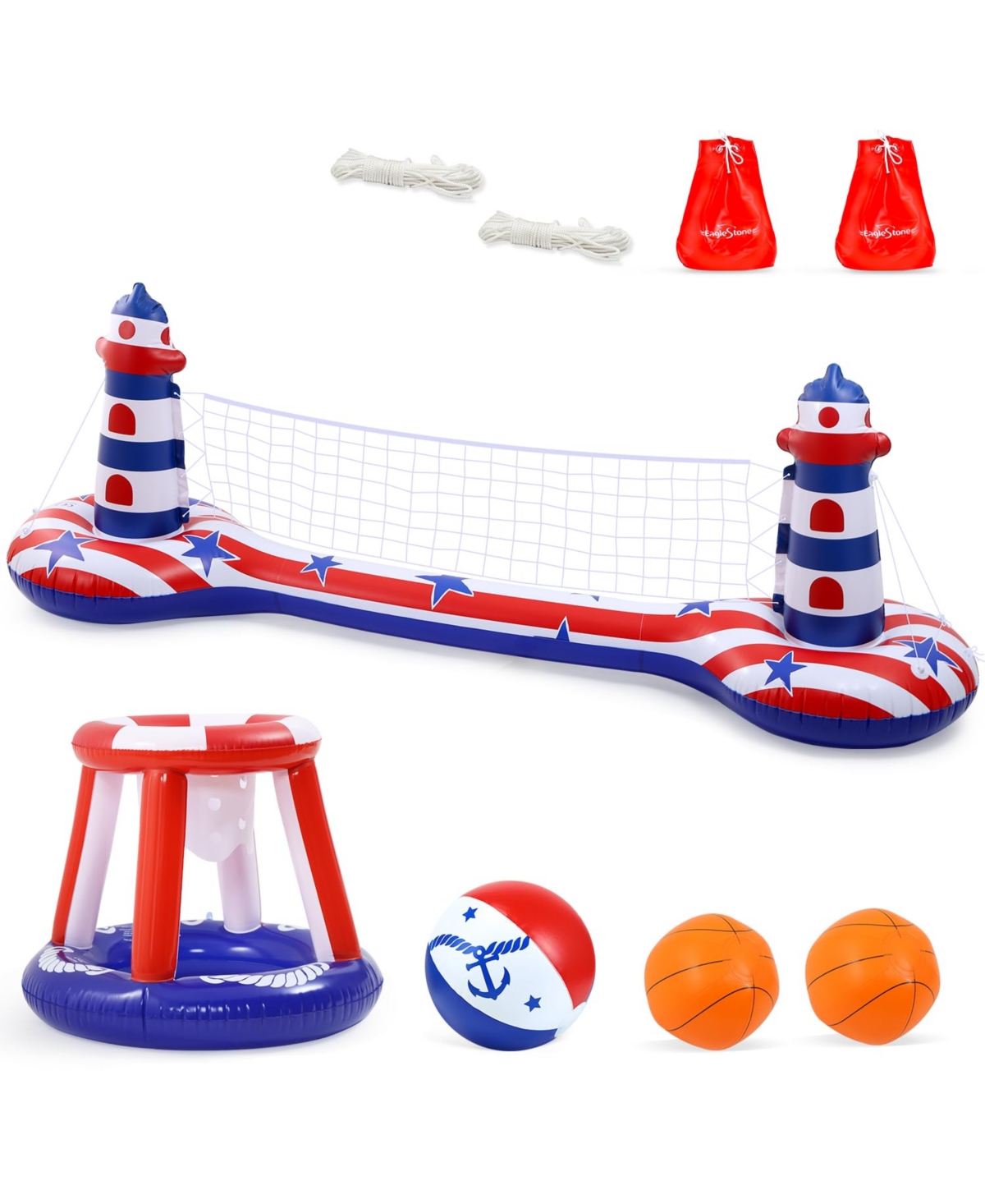 Click here for Gnuadz 2-in-1 Inflatable Pool Float Volleyball Bas... prices