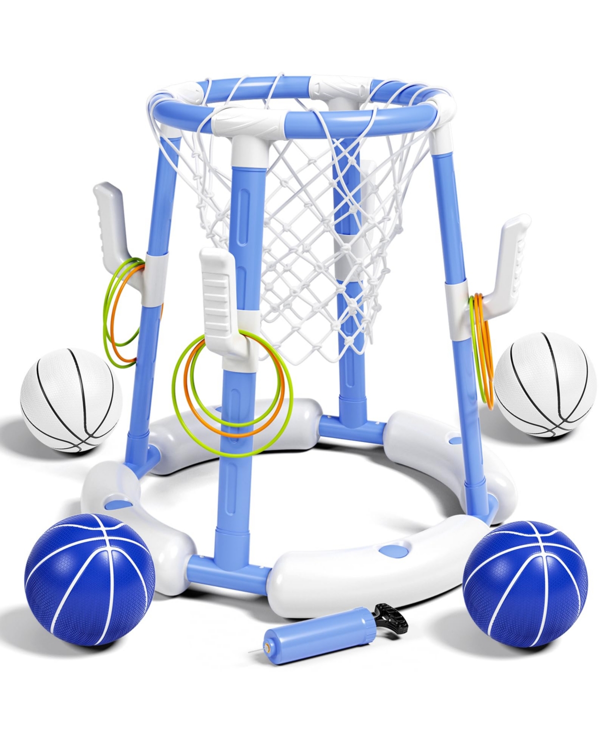 Click here for Gnuadz 2-in-1 Pool Basketball Hoop Ring Toss Game... prices