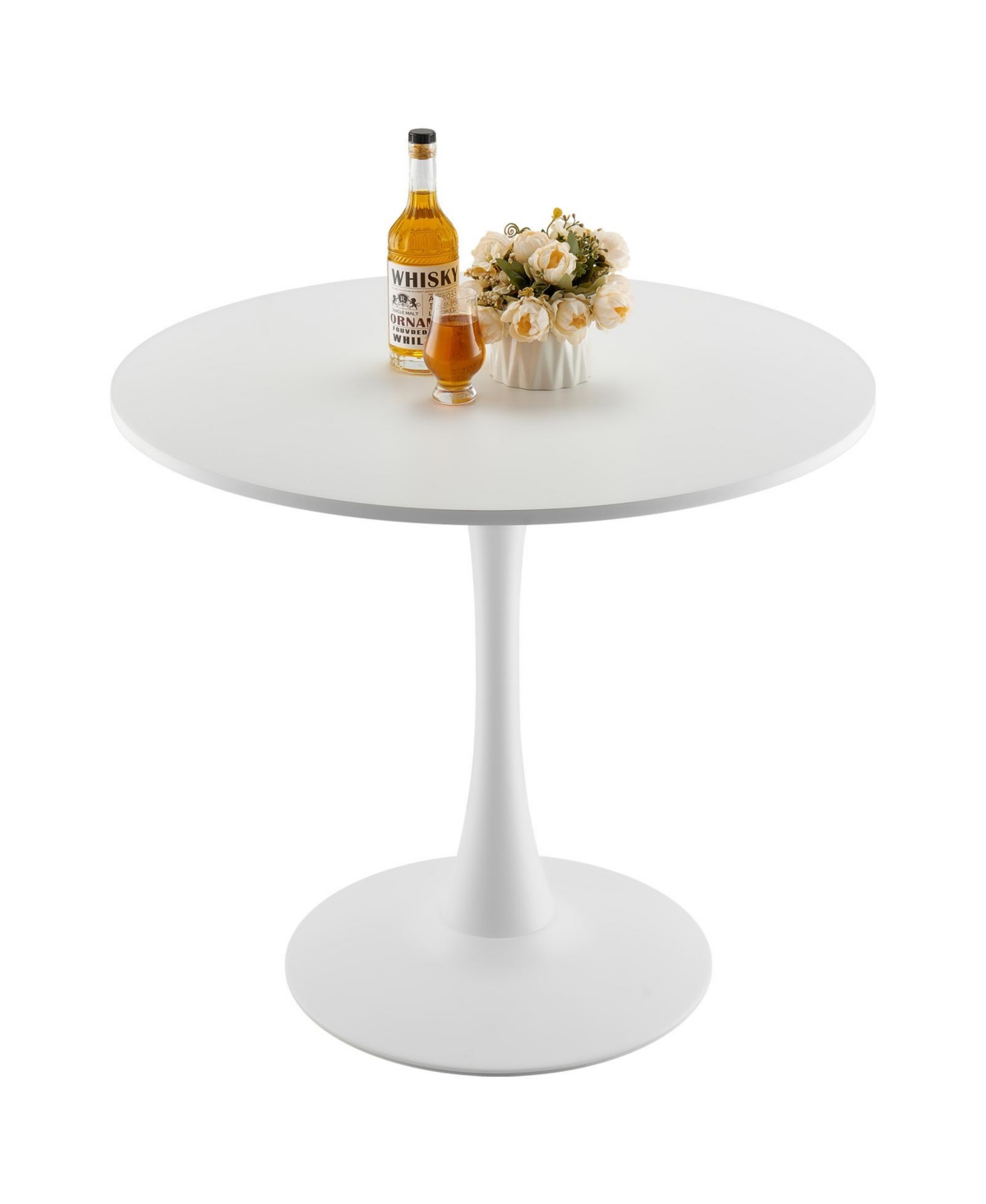 Click here for Sugift 31.5 in Round Dining Table  Modern Mdf Tuli... prices