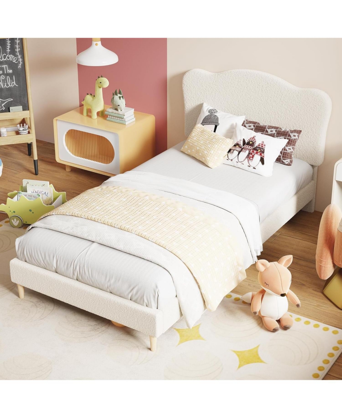 Click here for gaomon Full Upholstered Platform Bed-Adjustable He... prices