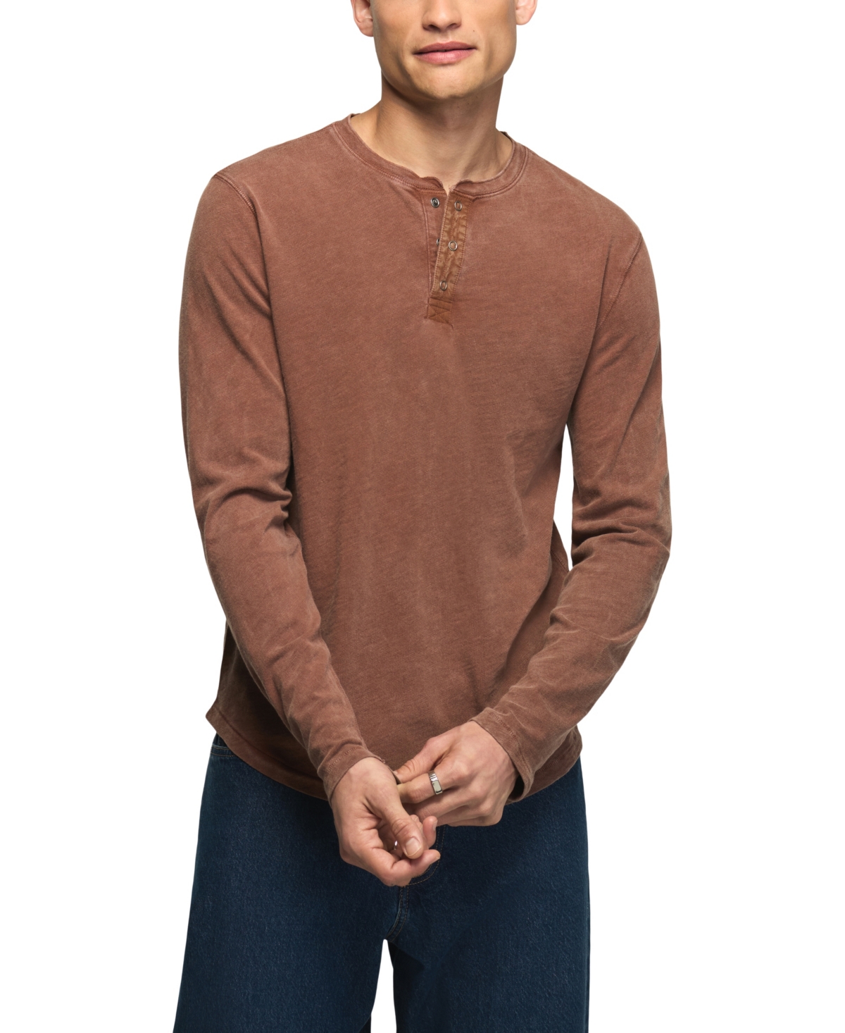 Click here for Lucky Brand Mens Long-Sleeve Weekend Slub Henley T... prices