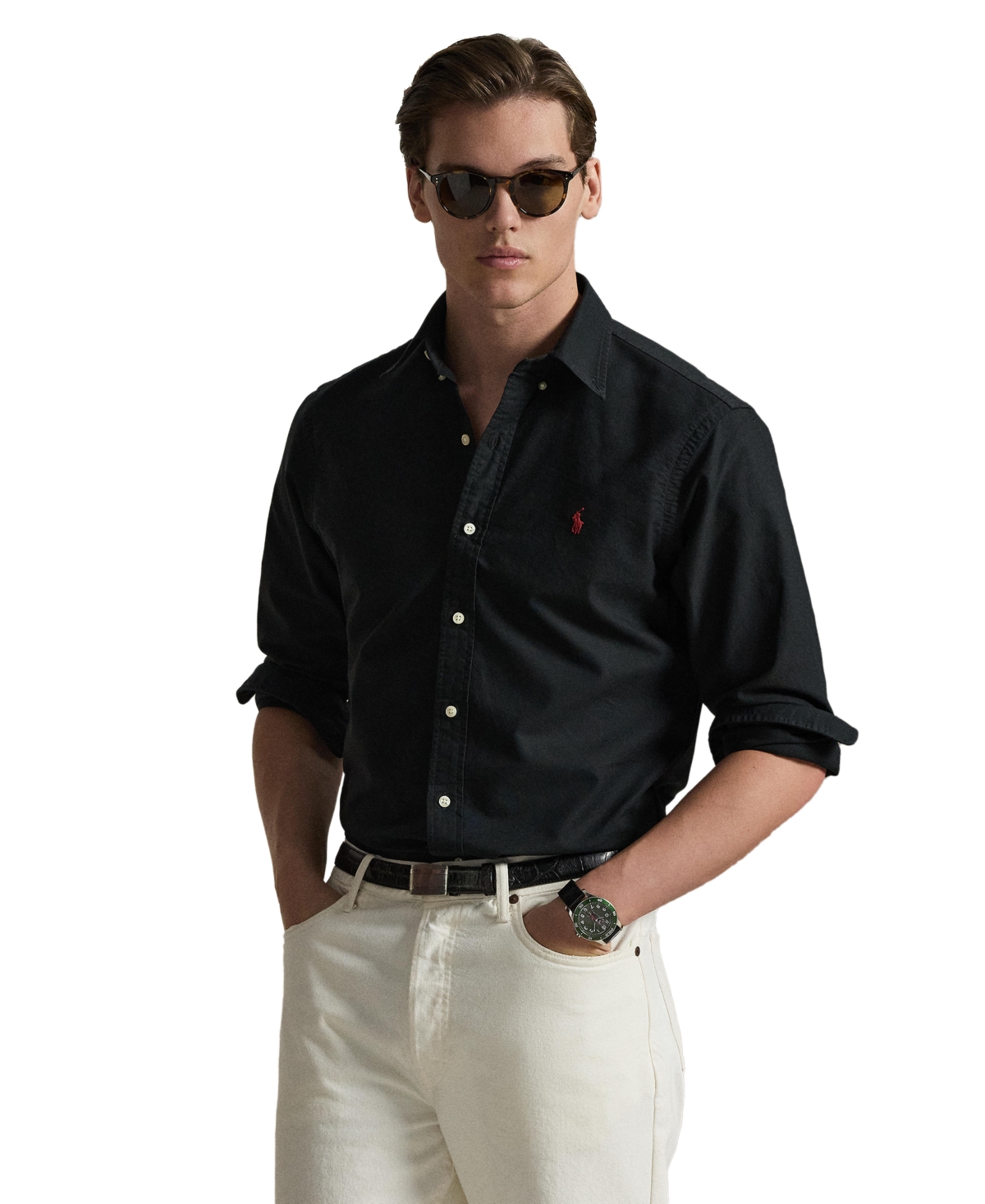 Click here for Polo Ralph Lauren Mens Garment-Dyed Oxford Shirt -... prices