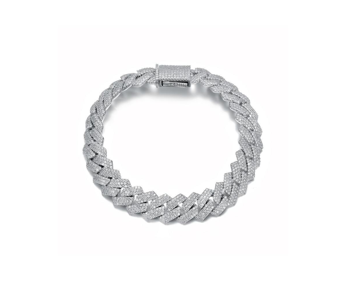 Click here for Rachel Glauber Dazzling Mens White Gold Plated Chi... prices