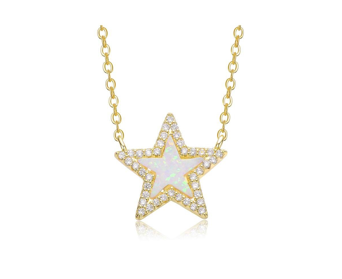 Click here for Rachel Glauber Dainty 14K Gold Plated Sparkling Op... prices