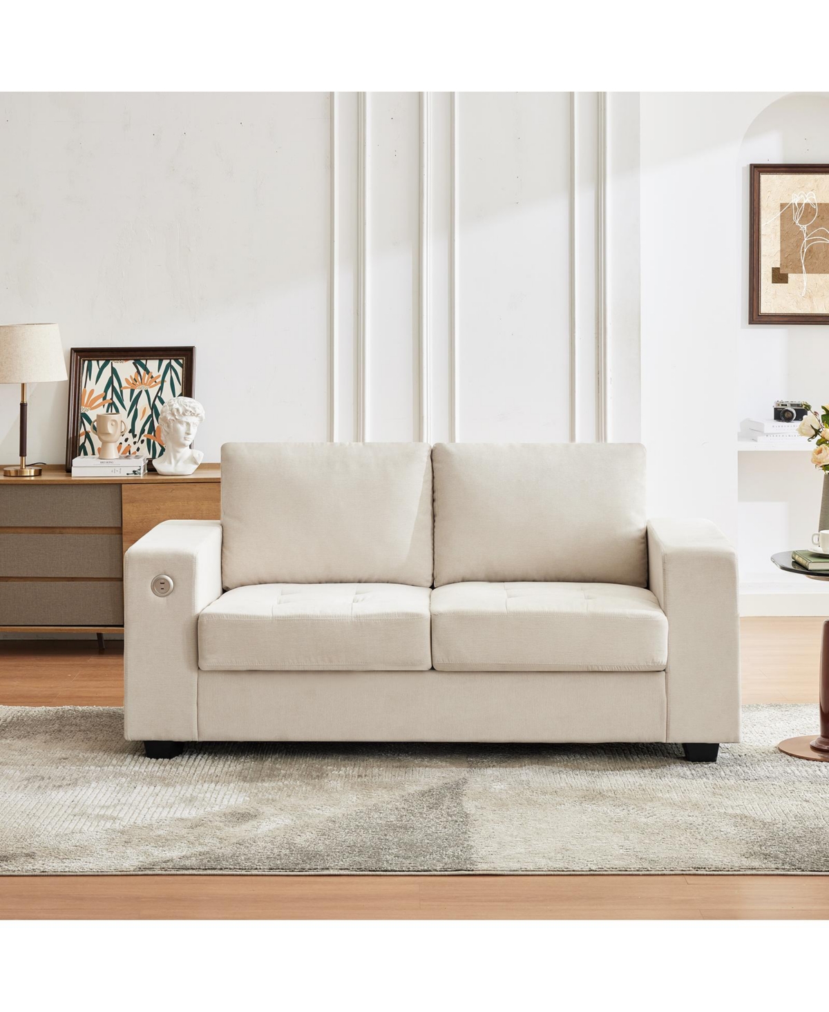 Click here for homfan 70 Loveseat Sofa - Chenille Love Seat with... prices