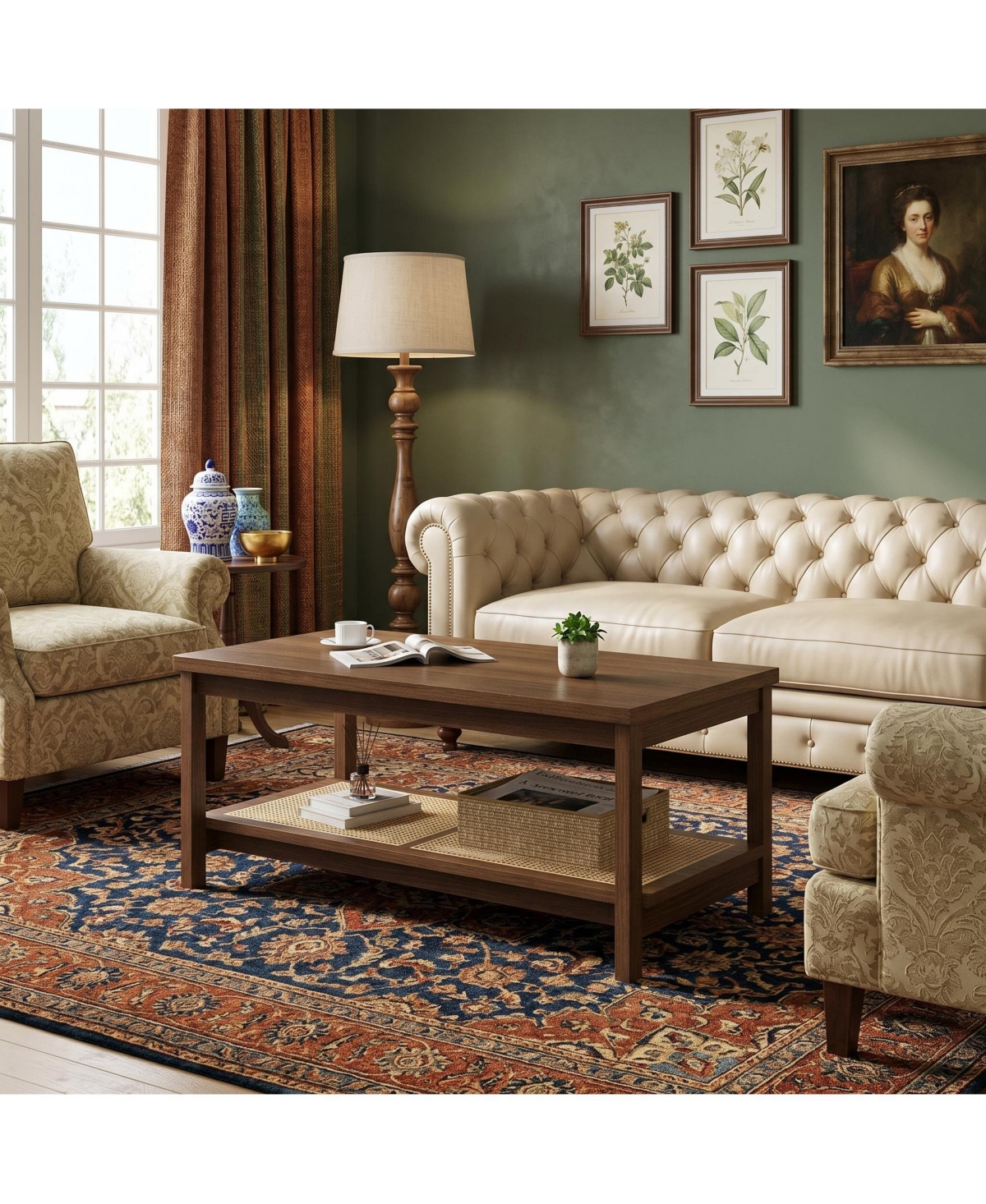 Click here for Two-Tier Rectangular Coffee Table with Perforated... prices