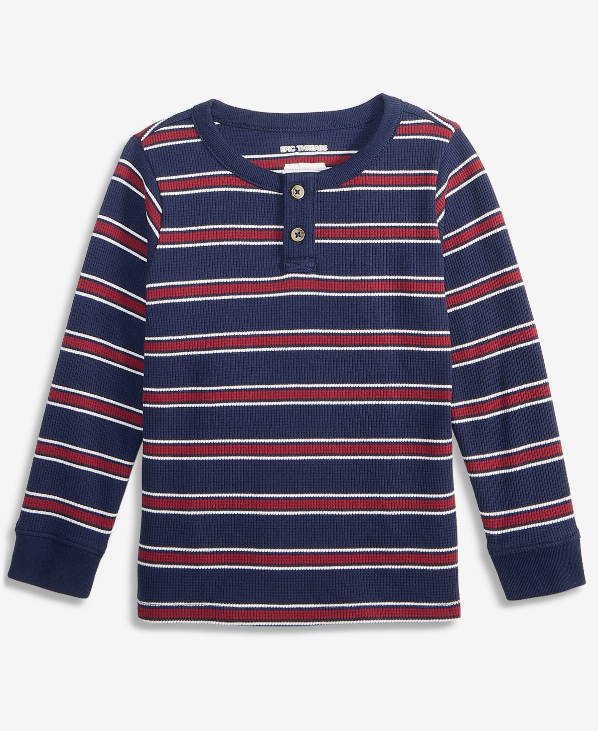 Click here for Epic Threads Toddler Boys 12M-5T Striped Henley Th... prices