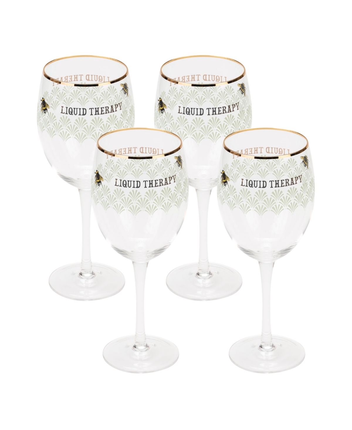 Click here for Yvonne Ellen Bee Wine Glasses  Set of 4 - Clear prices