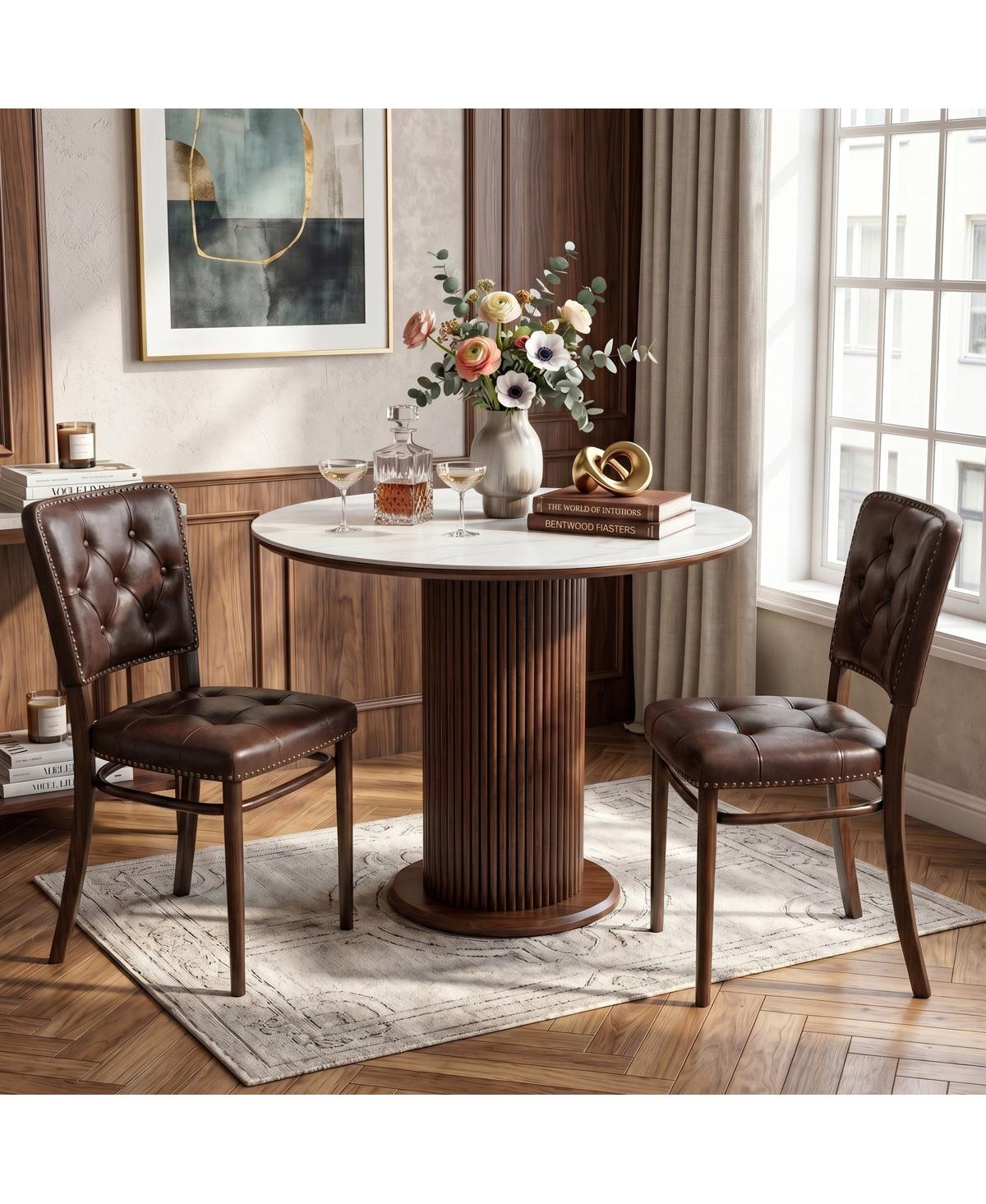 Click here for Tribesigns 31.5 Round Sintered Stone Dining Table... prices