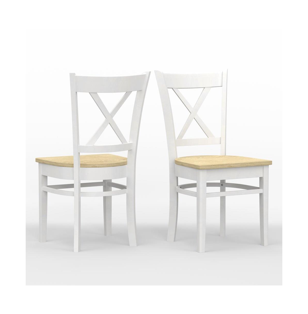 Click here for Glenwillow Home Cross Back Solid Wood Dining Chair... prices
